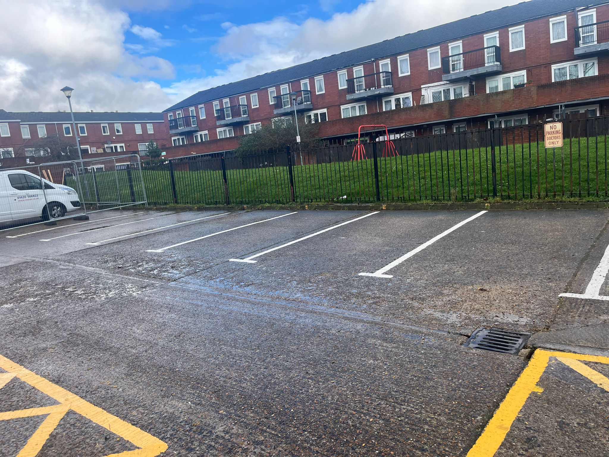 Lower Clapton Health Centre - Line Markings - CSF Building Contractors Ltd.